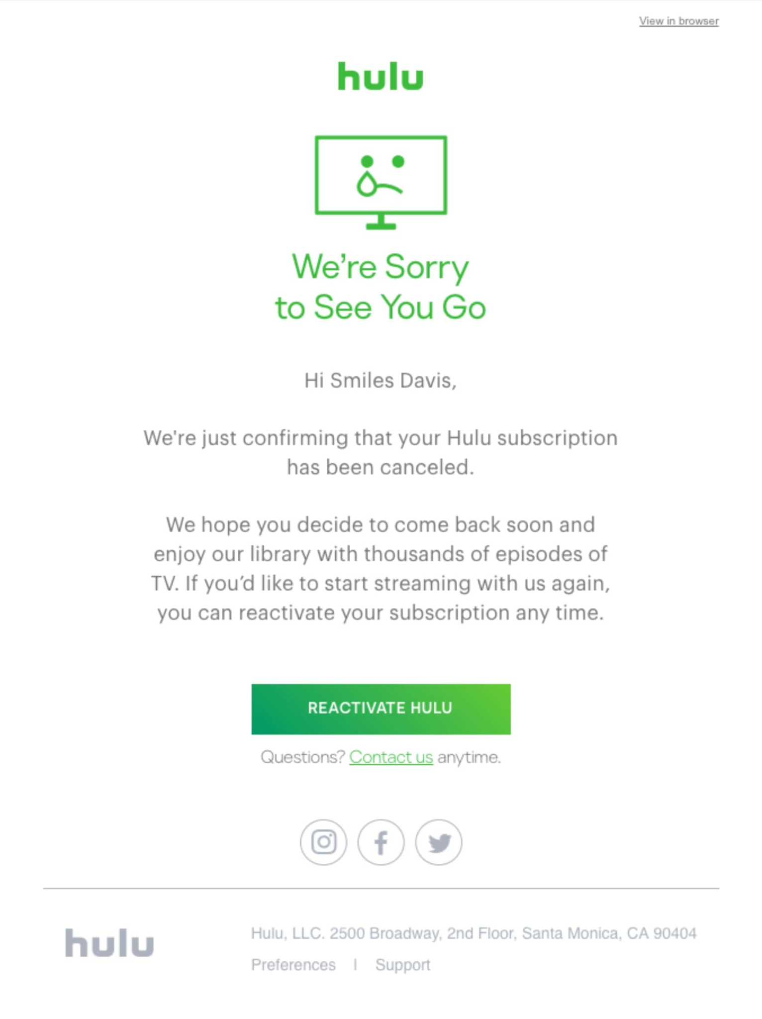 10 Great Unsubscribe Page Examples To Inspire You [2024] - HoneyHat